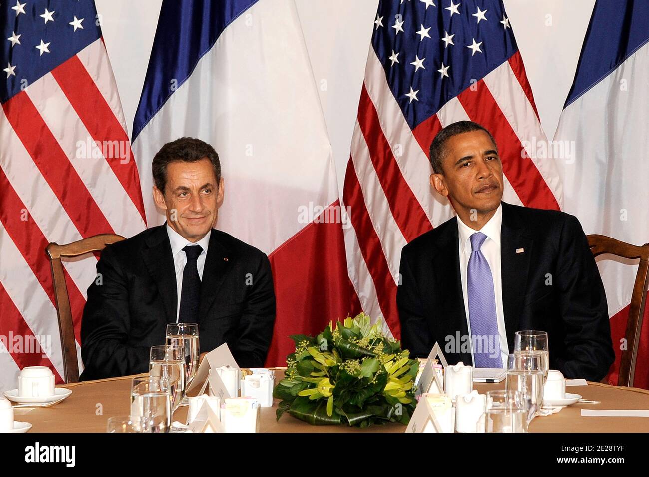 French President Nicolas Sarkozy and US President Barack Obama are ...
