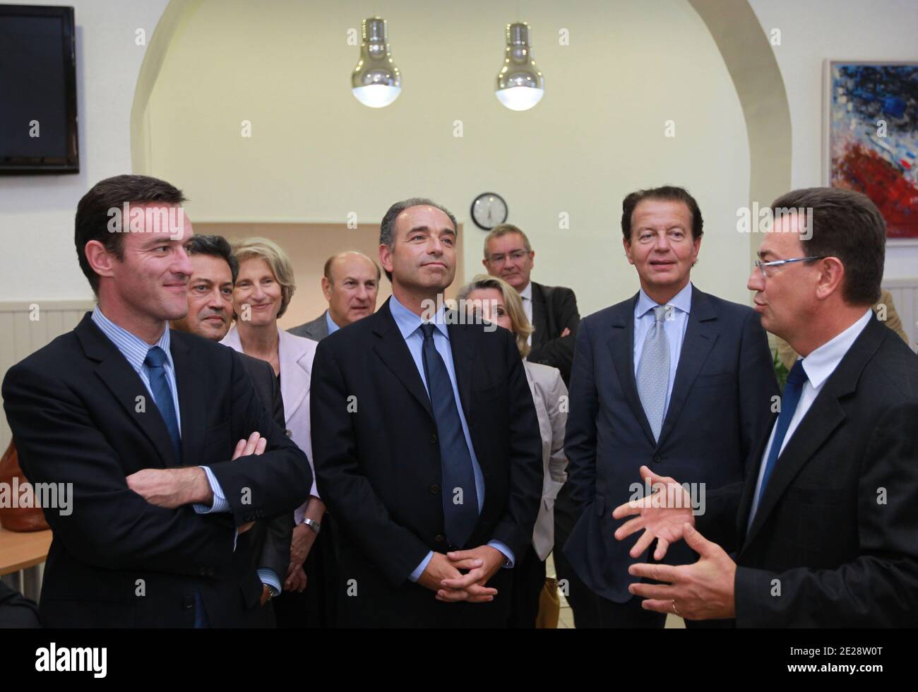 UMP General Secretary, Jean-Francois Cope, inaugurates a new party ...