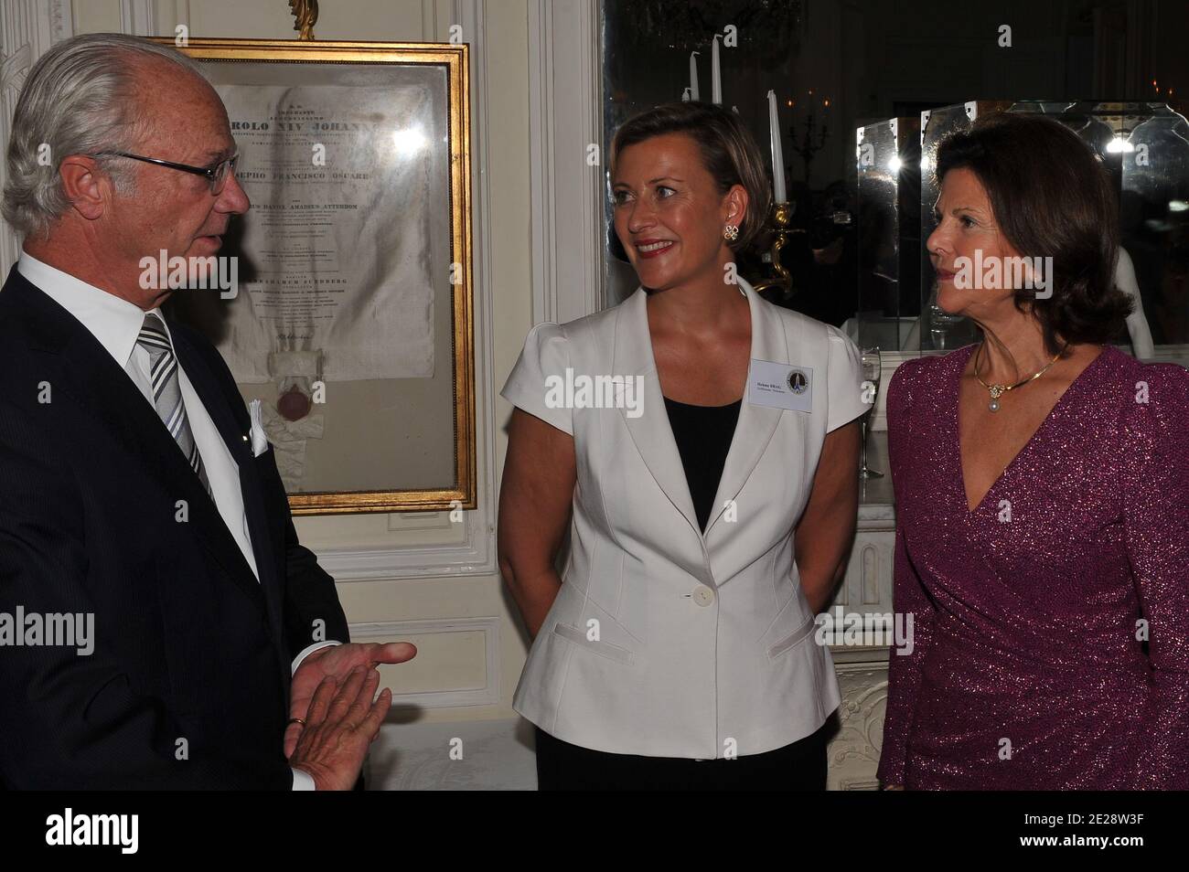 King Carl Gustav, Queen Silvia of Sweden and Helena Brag attend a ...
