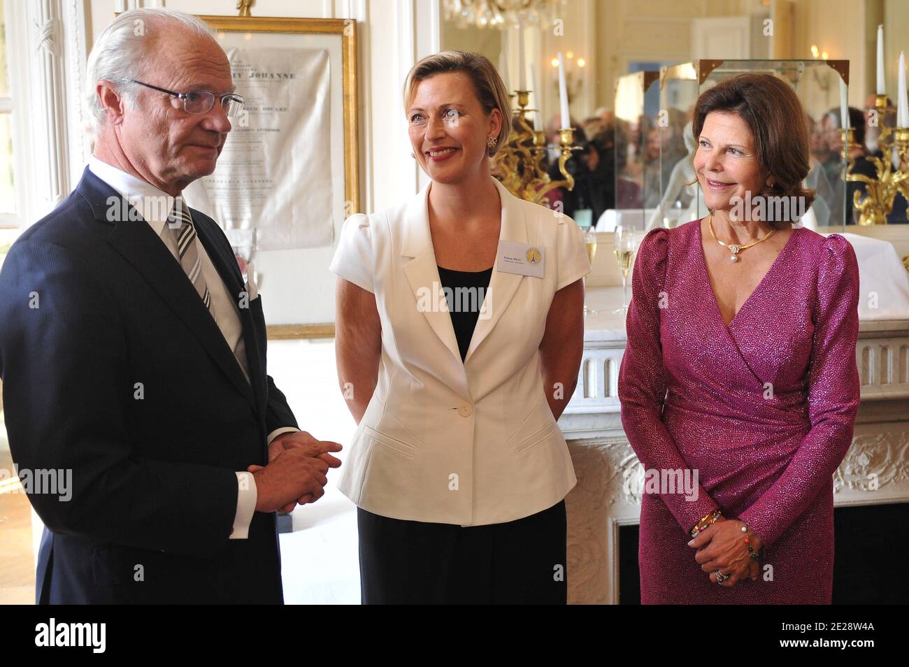 King Carl Gustav, Queen Silvia of Sweden and Helena Brag attend a ...
