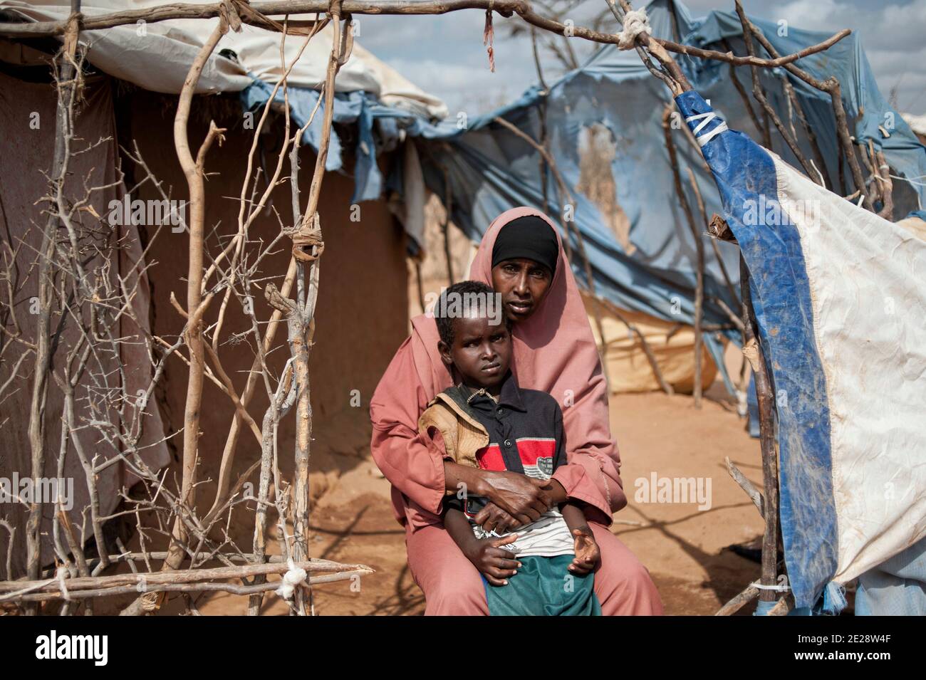 Nafisso Abdi Hussein, 32 years old pictured at the Dadaab refugee camp ...