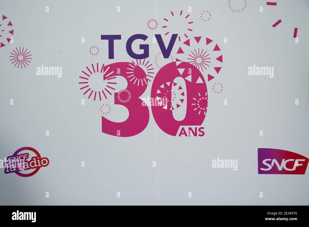 Atmosphere during the TGV 30th anniversary celebration held at the Gare ...