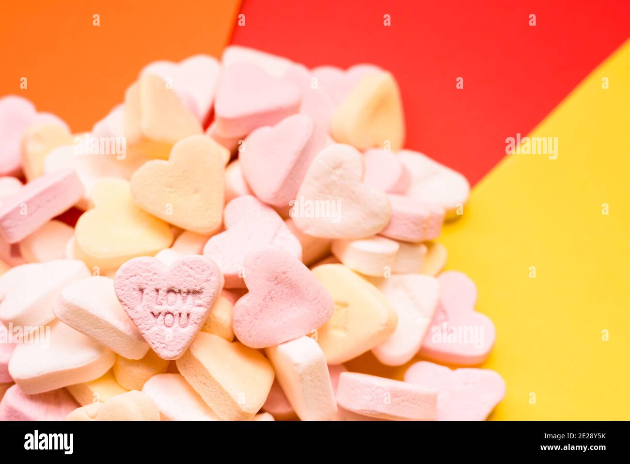 Love wishes and I Love You messages engraved on a sweet heart-shaped ...