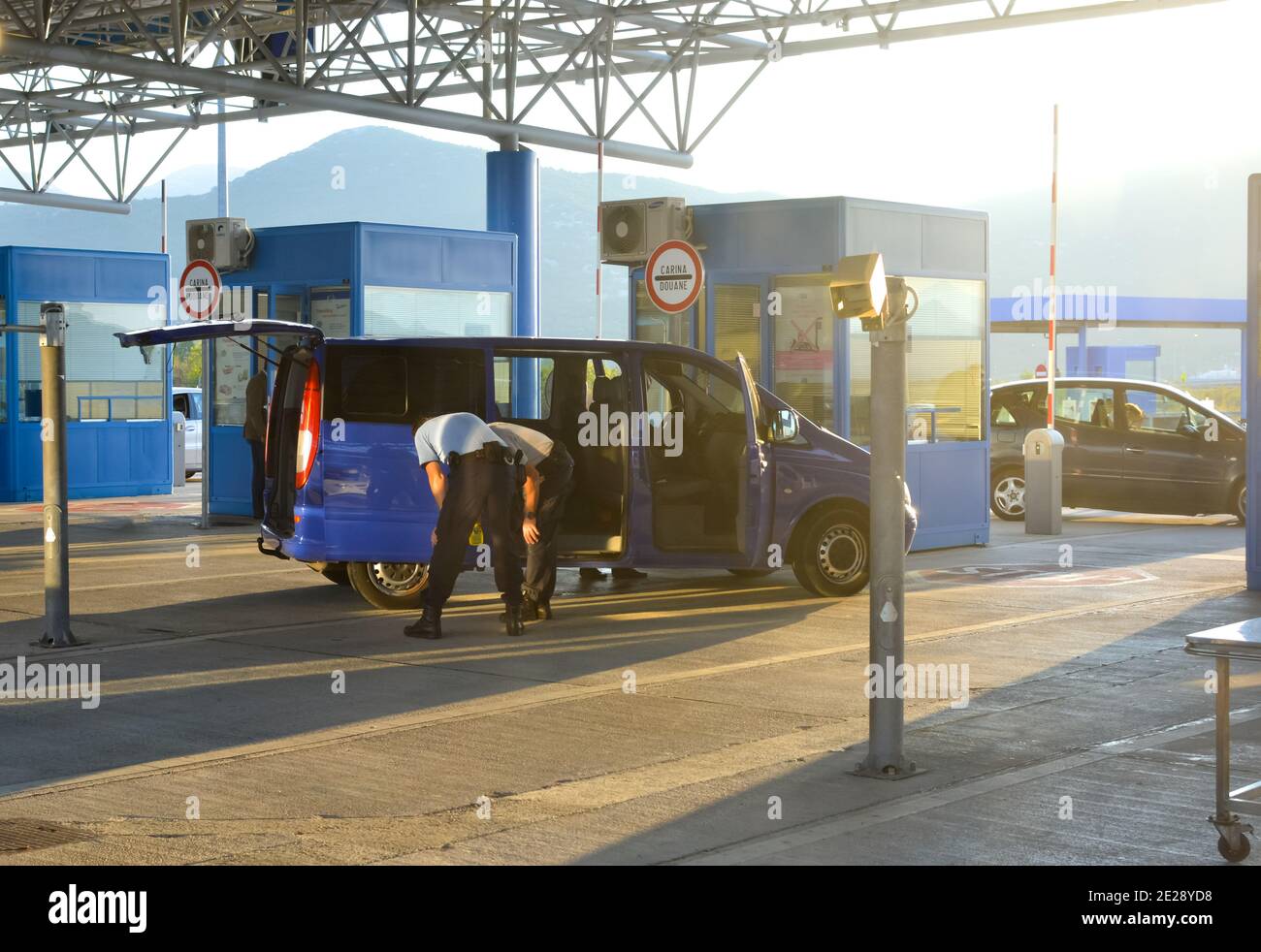 Border crossing customs inspection border hi-res stock photography and ...