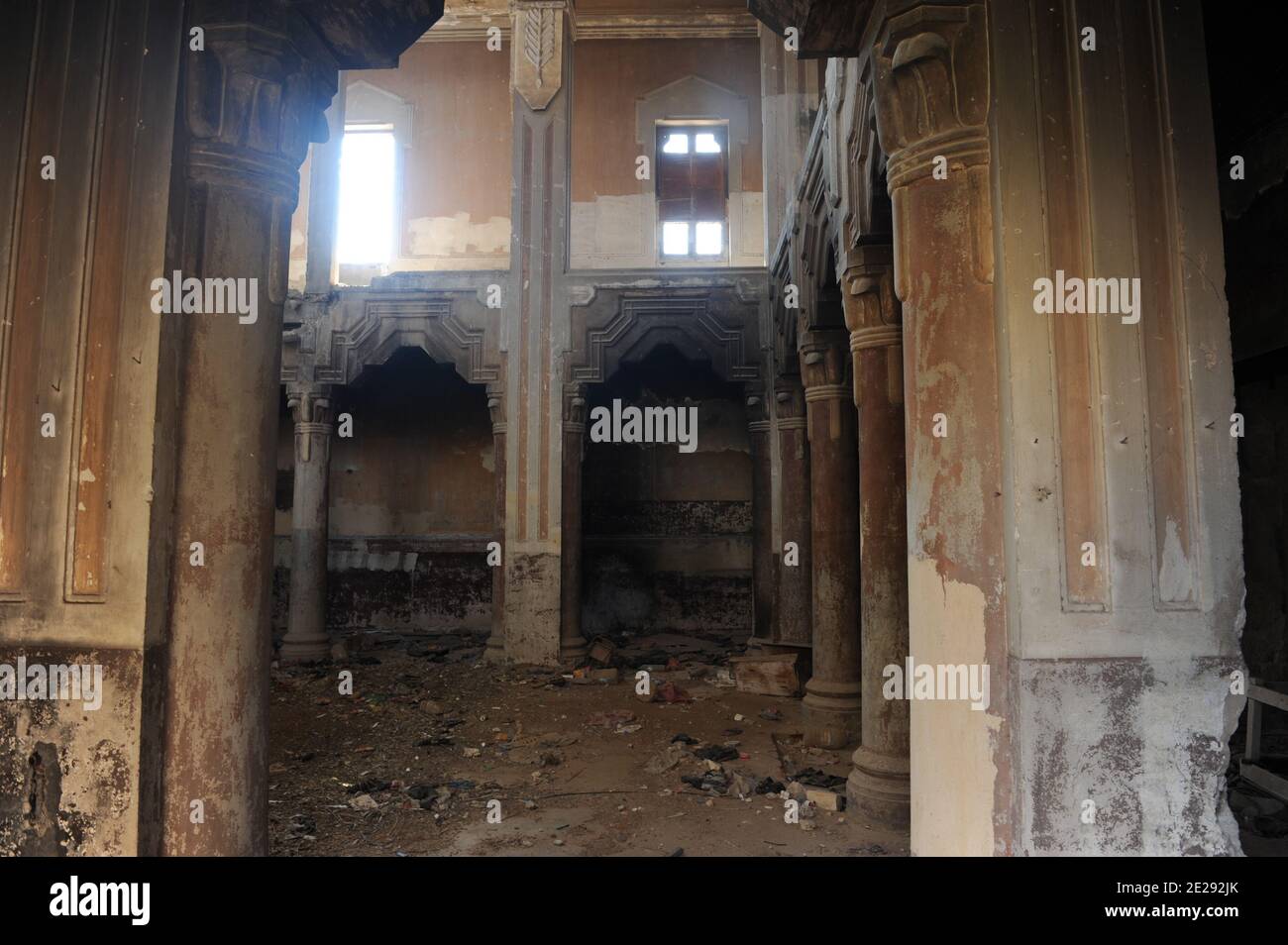 The ancient synagogue, located in the Old City of Tripoli, Libya, is ...