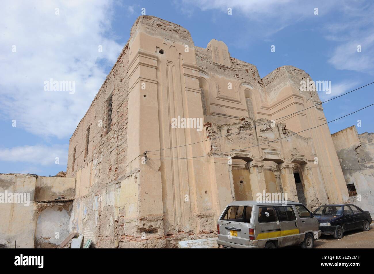 The ancient synagogue, located in the Old City of Tripoli, Libya, is ...