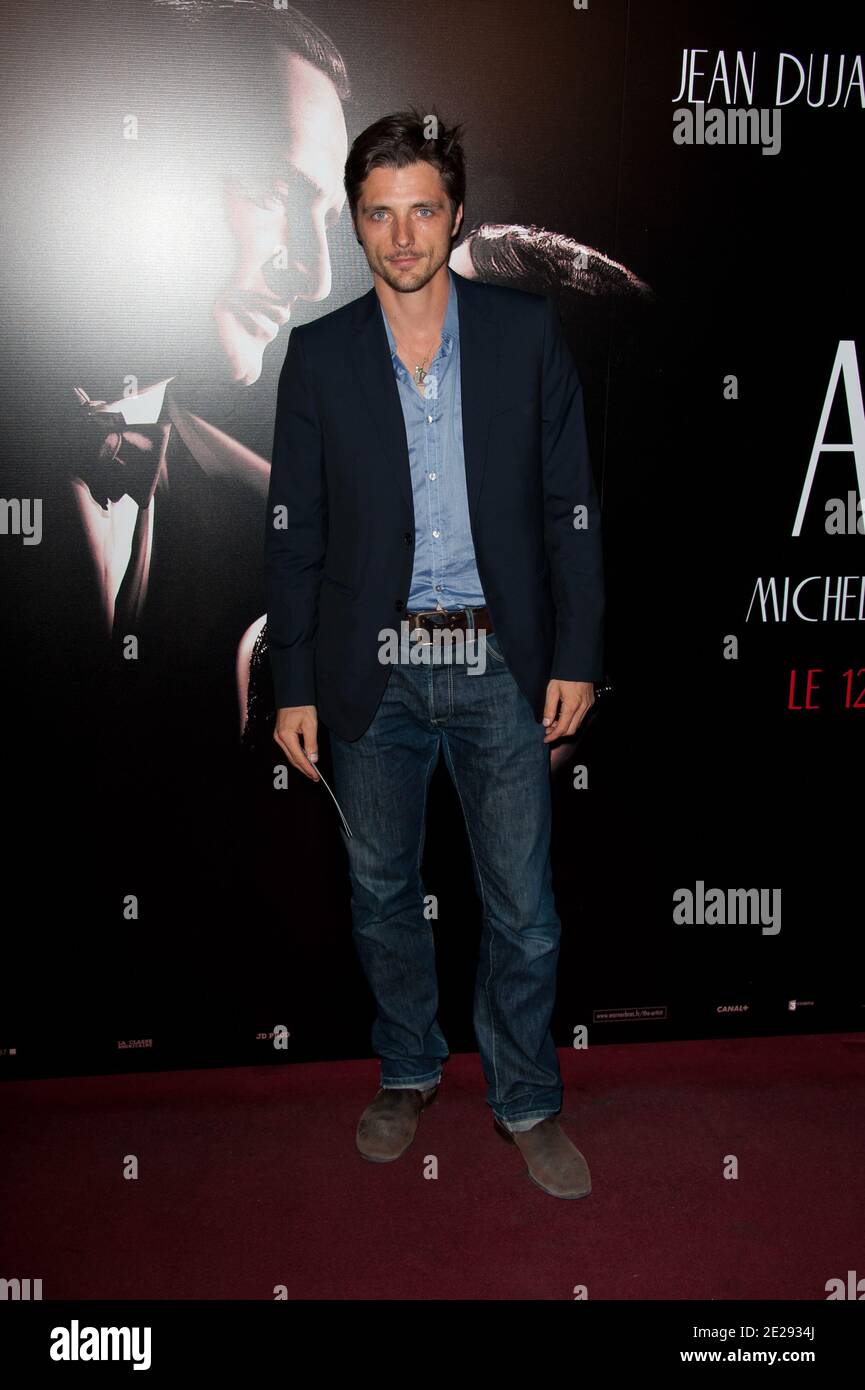 Raphael Personnaz attending the Premiere of the movie 'The Artist' held ...