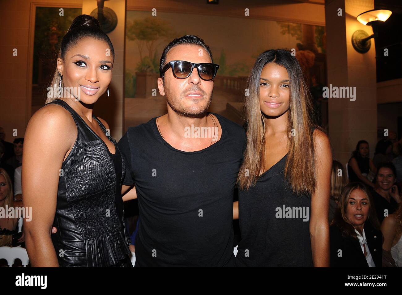 Singer Ciara, Jean Roch and his girlfriend Anais at the Barbara Bui ...