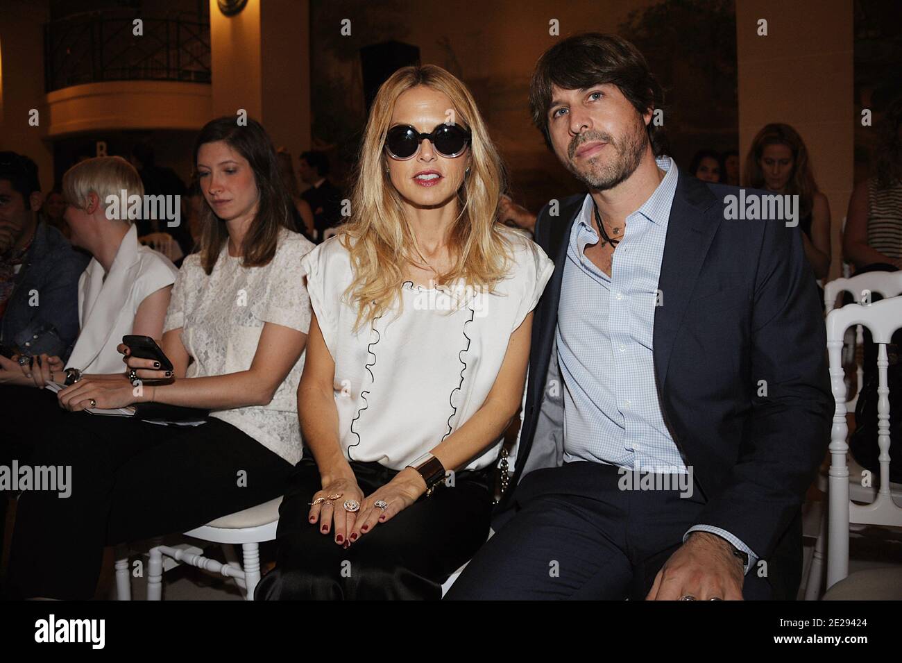 Designer Rachel Zoe and her husband at the Barbara Bui Spring-Summer ...