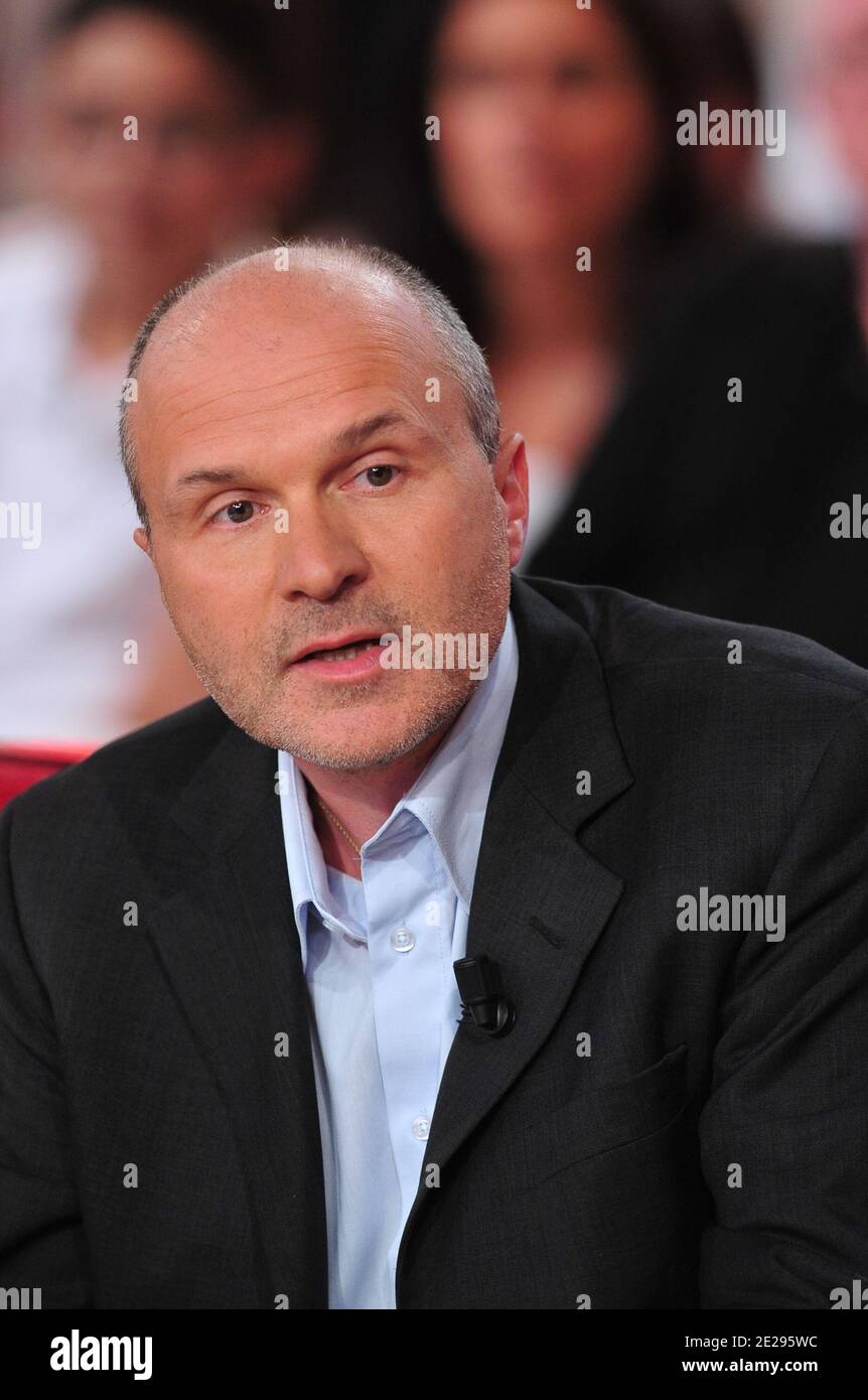 Alain Marecaux at the taping of Vivement Dimanche on August 31, 2011 in ...