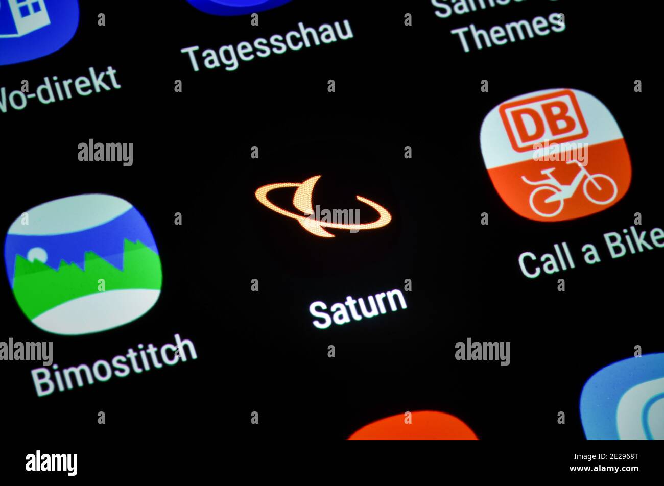 Saturn app hi-res stock photography and images - Alamy