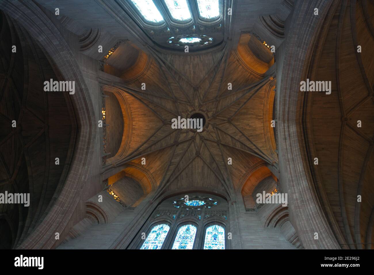 Liverpool, UK--May 25, 2017: Interior of Liverpool Cathedral Stock ...