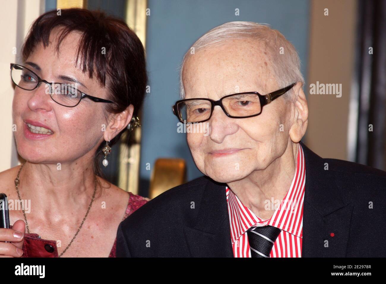 Portrait of the late Romanian actor and director Radu Beligan Stock ...
