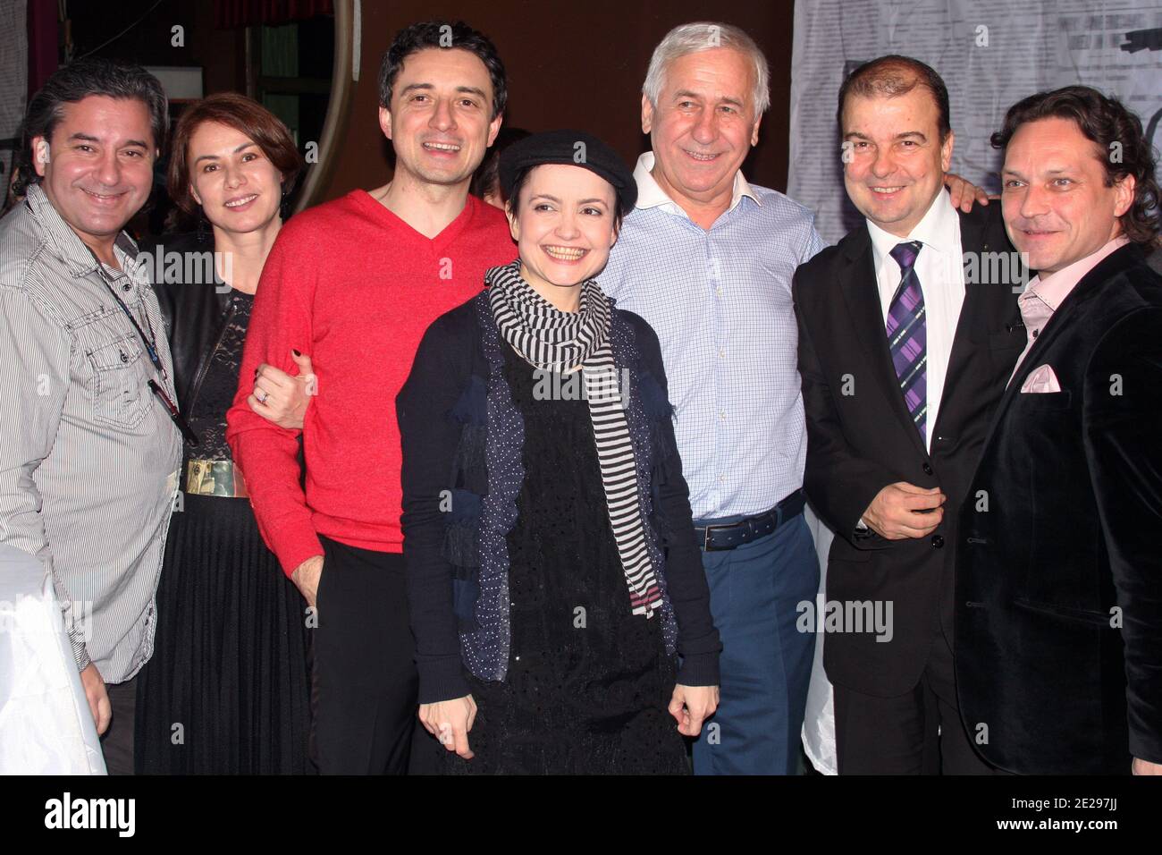 Group of Romanian actors at the Comedy Theatre (Teatrul de Comedie) in ...
