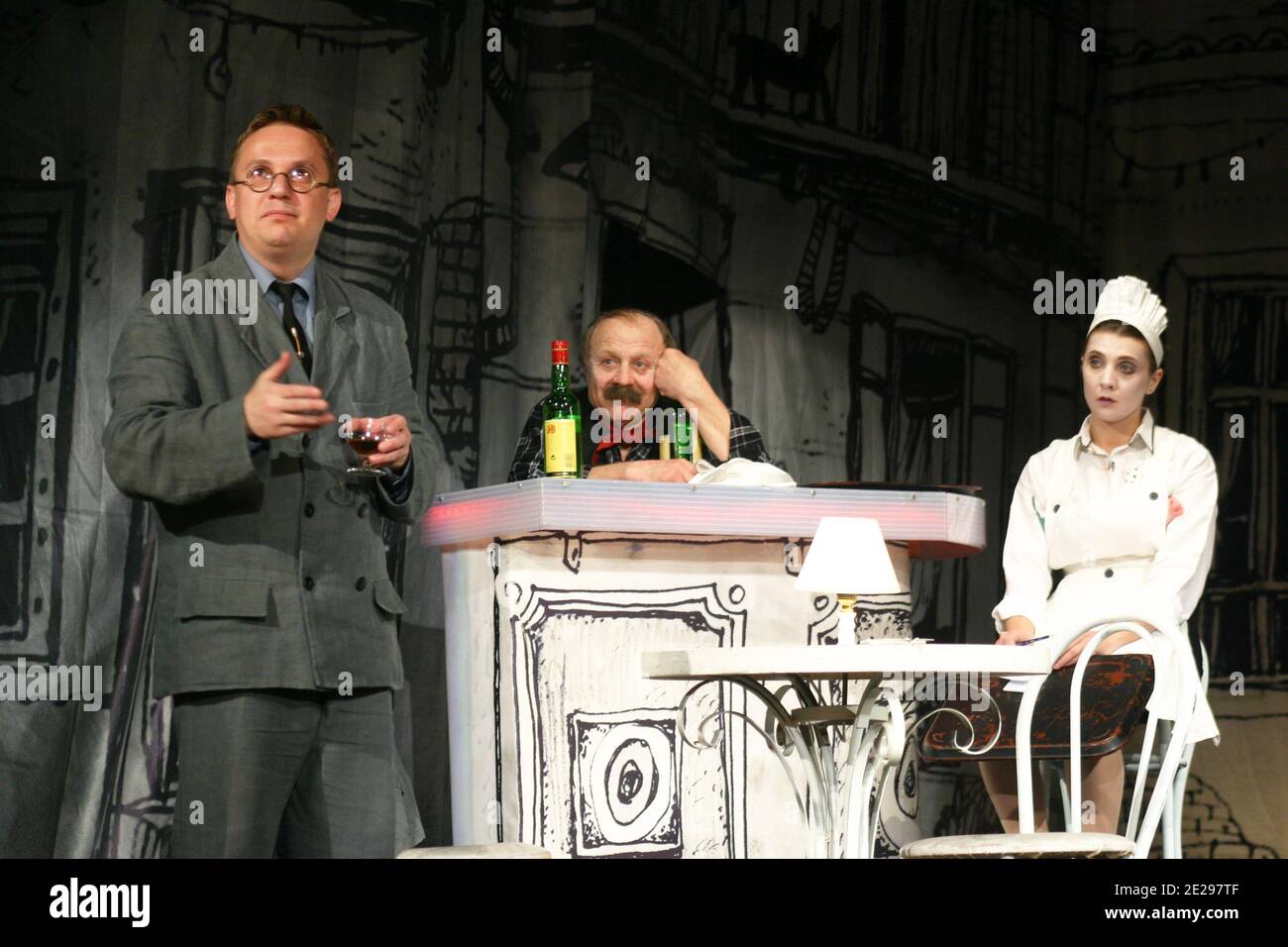 Romanian actors Marius Florea Vizante, Delia Seceleanu, and Eugen ...