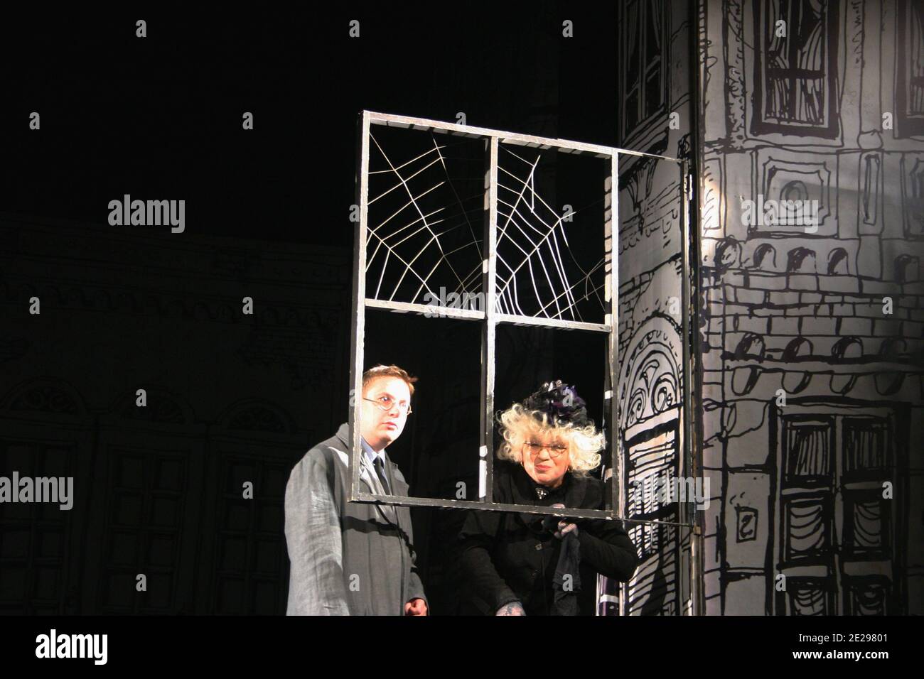 Romanian actors Marius Florea Vizante and Virginia Mirea performing in ...