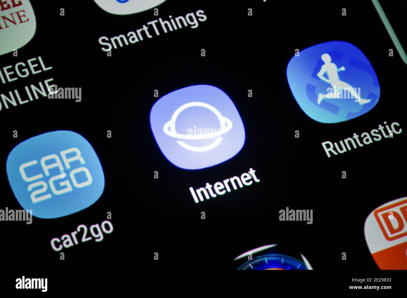 Smartphone, Display, App, Internet Stock Photo - Alamy