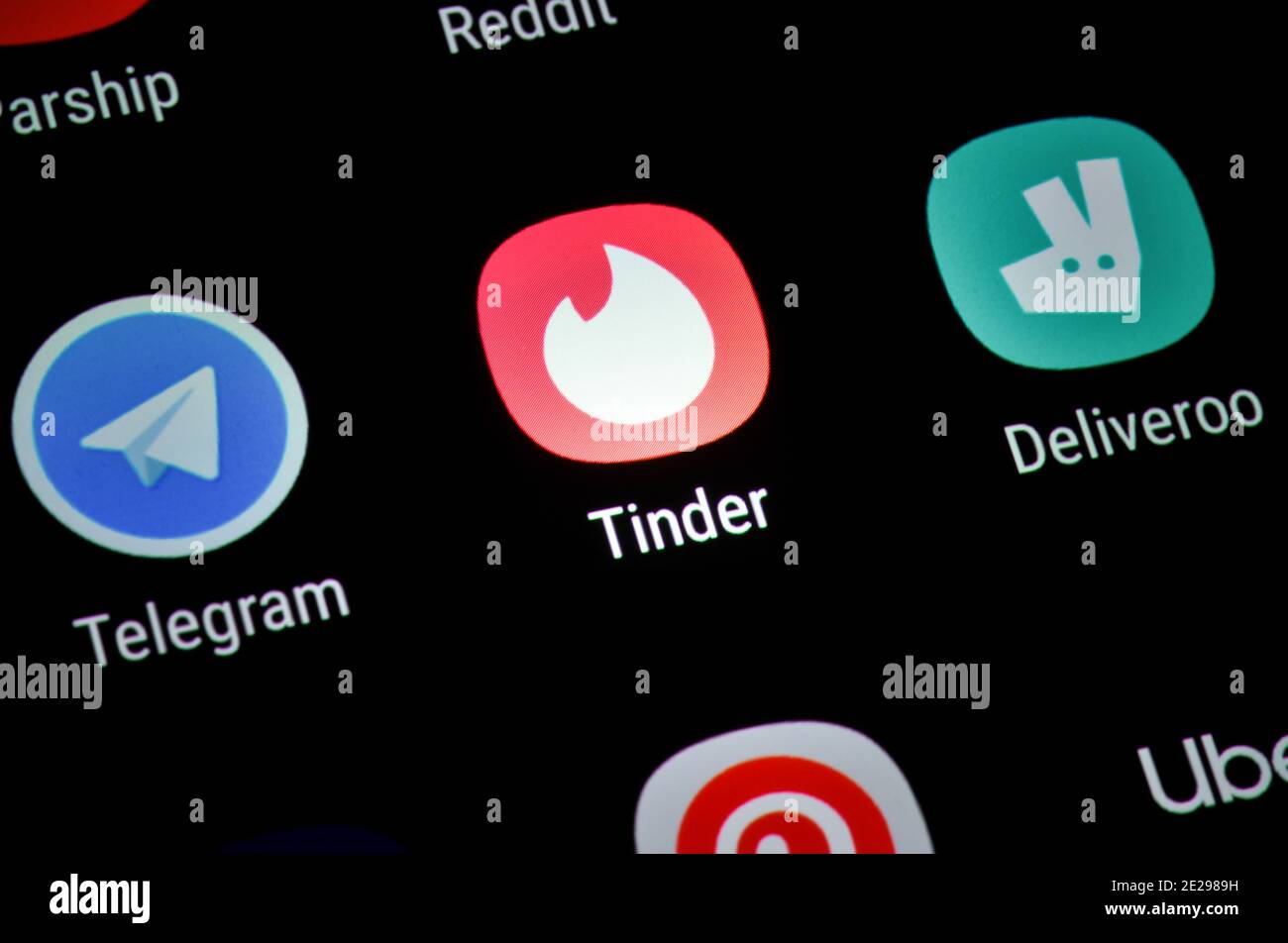 Smartphone, Display, App, Tinder Stock Photo - Alamy
