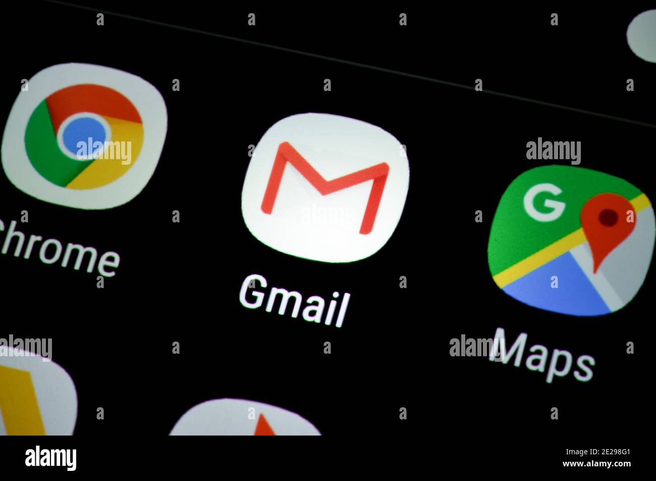 Smartphone, Display, App, Gmail Stock Photo - Alamy