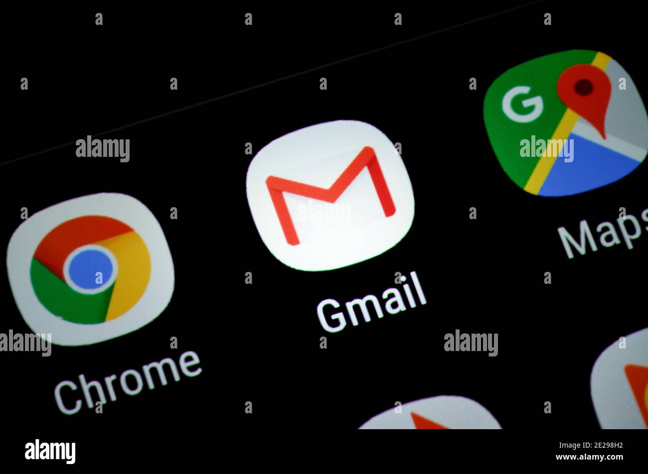 Smartphone, Display, App, Gmail Stock Photo - Alamy