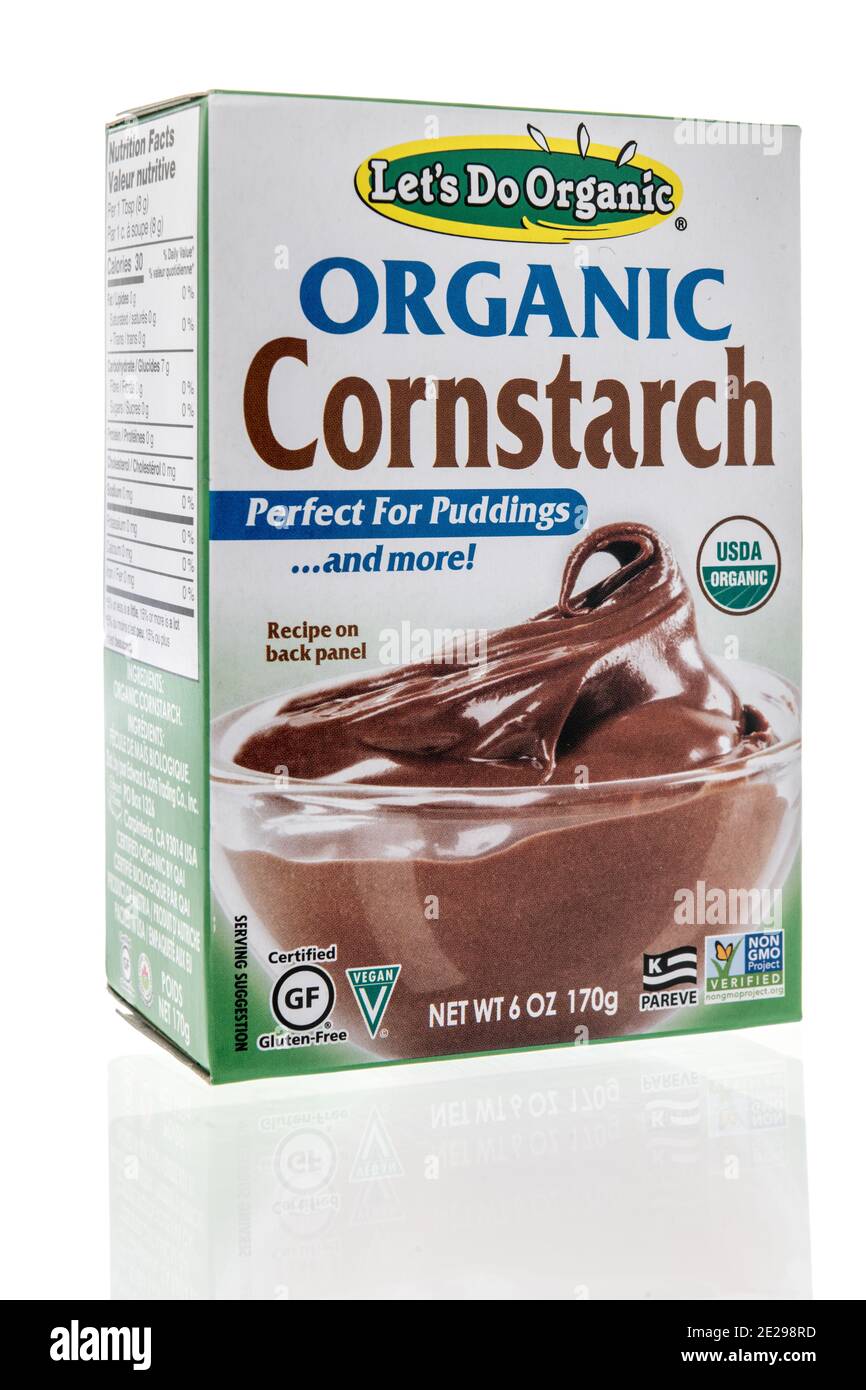 Winneconne, WI -9 January 2021: A package of Lets do organic cornstarch ...