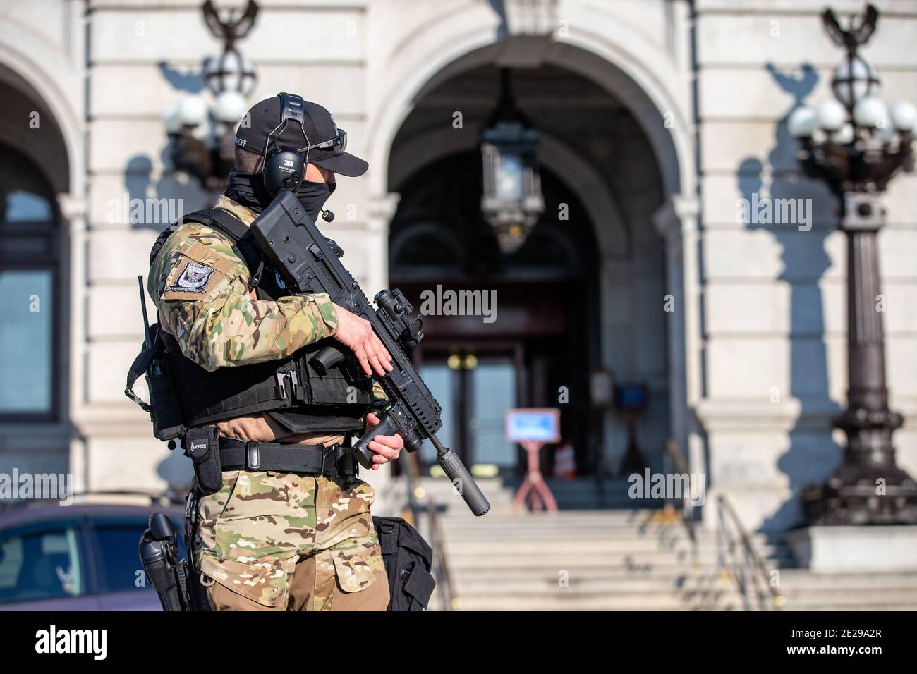 A member of the Pennsylvania Capitol Police Special Response Team ...