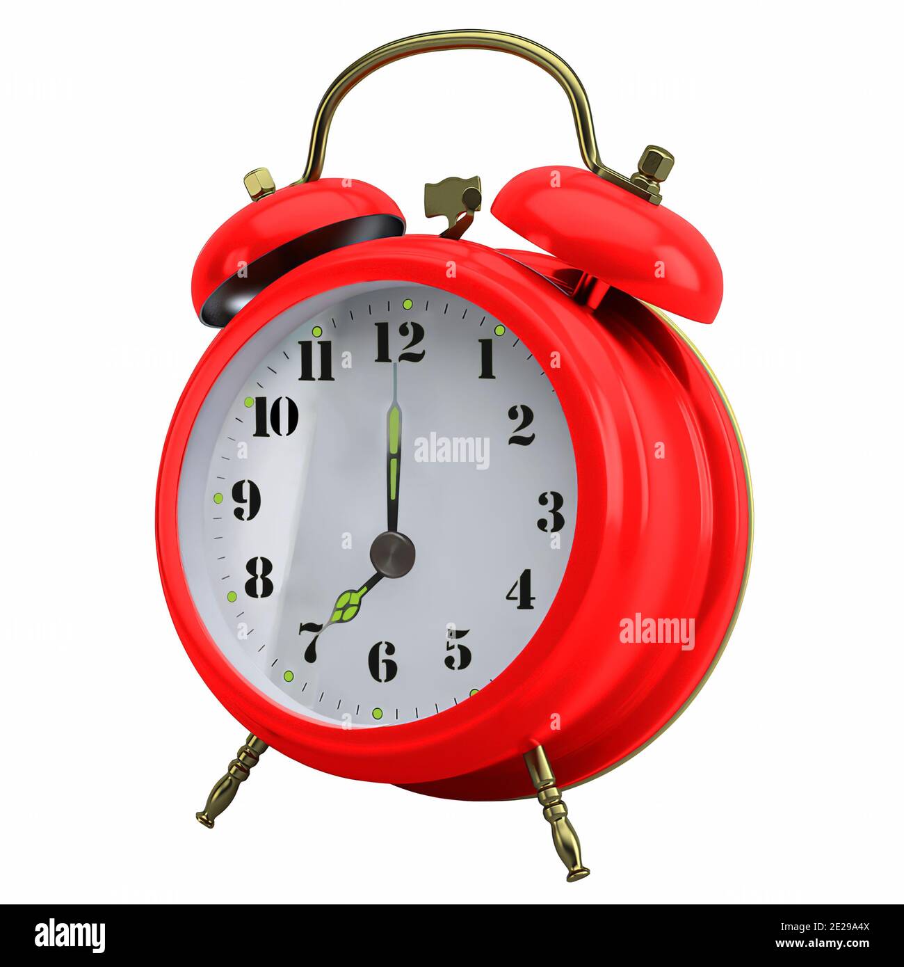 7am clock Cut Out Stock Images & Pictures - Alamy