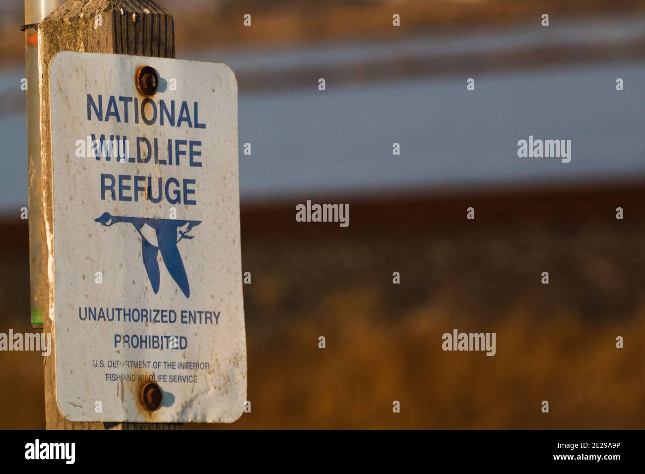 National wildlife refuge sign hi-res stock photography and images - Alamy