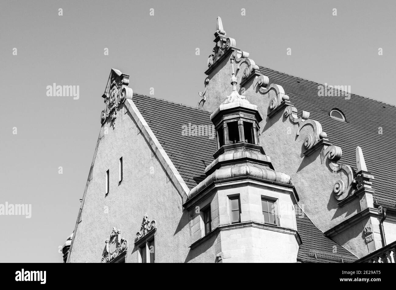 POZNAN, POLAND - Sep 28, 2017: Detail of the Adam Mickiewicz university ...
