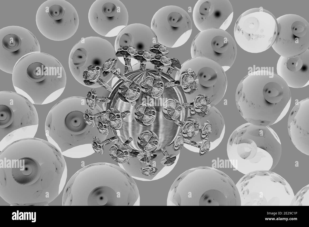 X-ray blood seen in a 3D microscope contaminated with SARS COV 2 ...