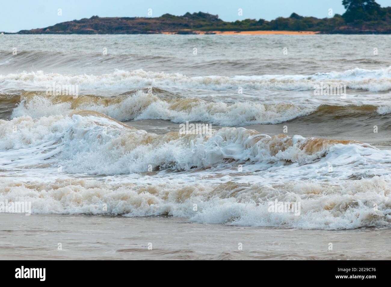 Beautiful shot of ocean beach Stock Photo - Alamy