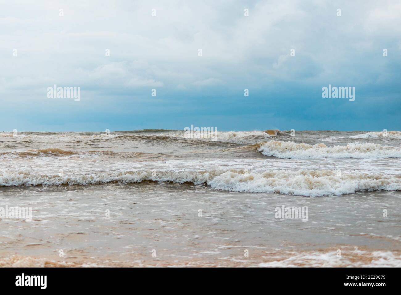 Beautiful shot of ocean beach Stock Photo - Alamy