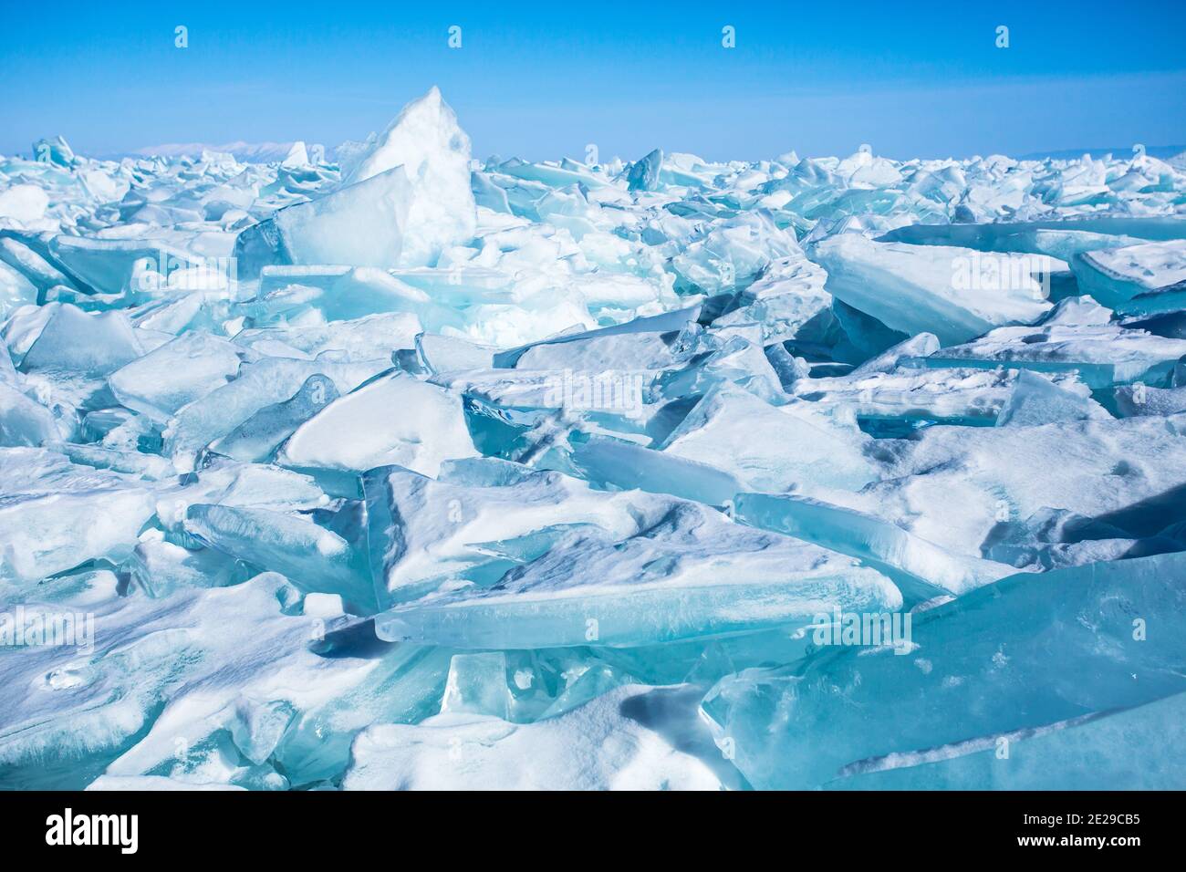 Piling Up Ice Slabs Stock Photo - Alamy