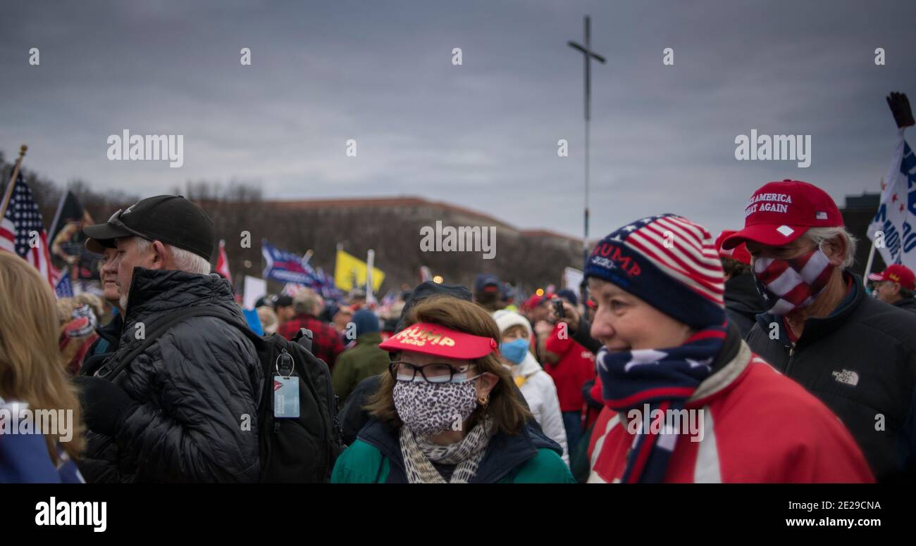 Save America Rally, moments before Capitol Protest begins. Washington ...