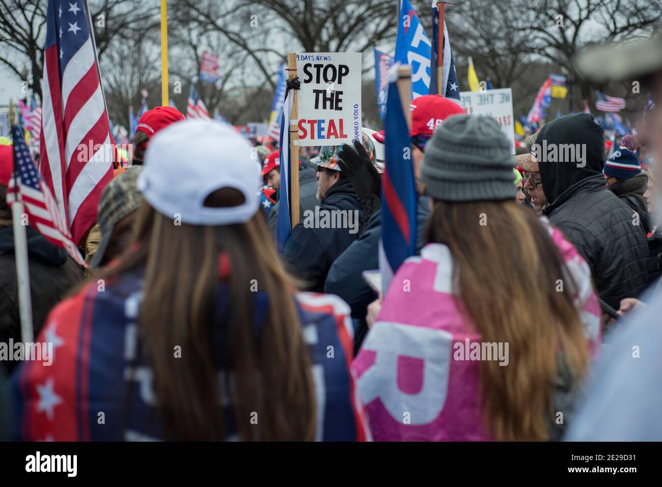 Save America Rally, moments before Capitol Protest begins. Washington ...