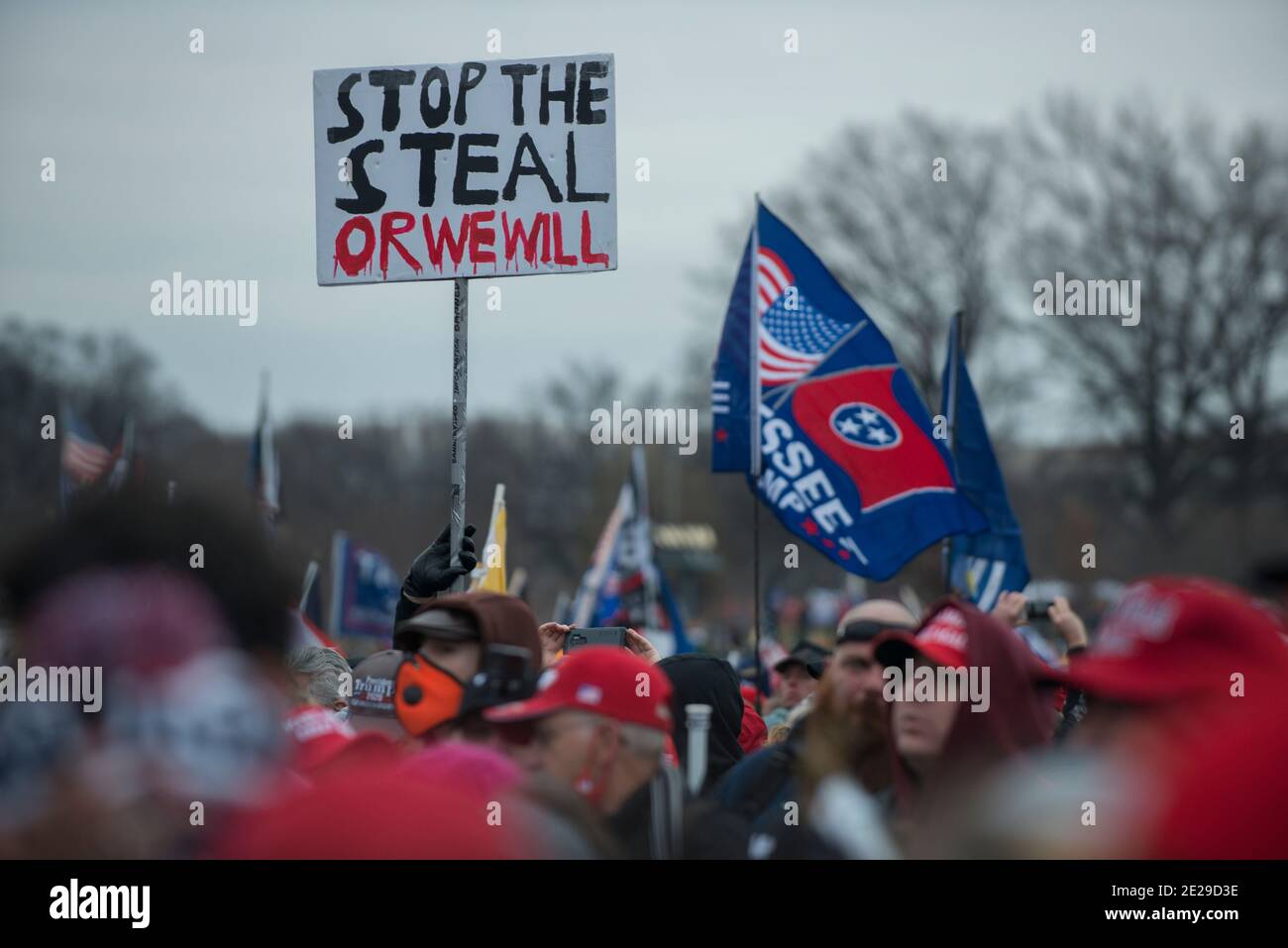 Save America Rally, moments before Capitol Protest begins. Washington ...