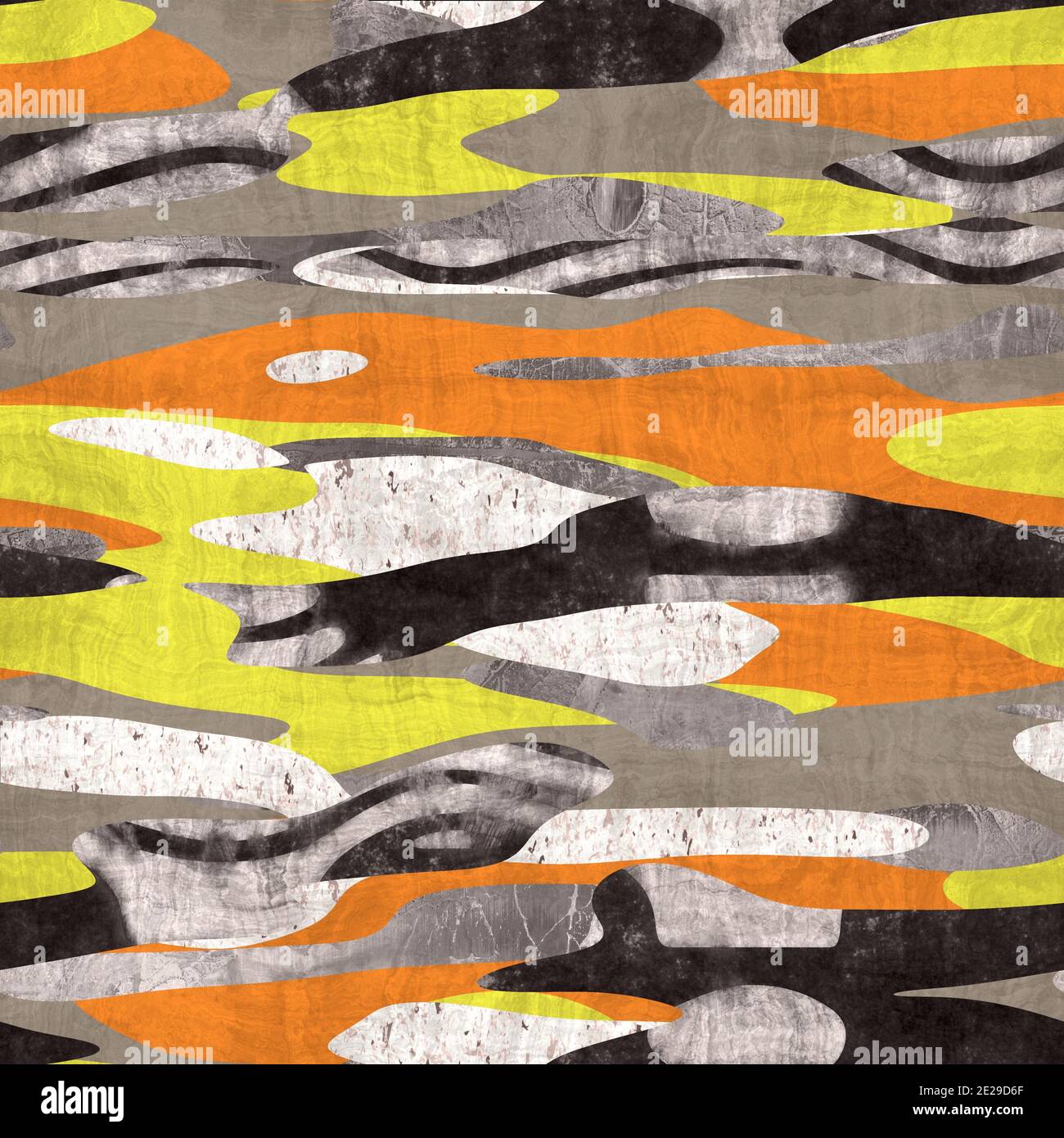 Seamless collage in camo shapes vivid montage Stock Photo - Alamy