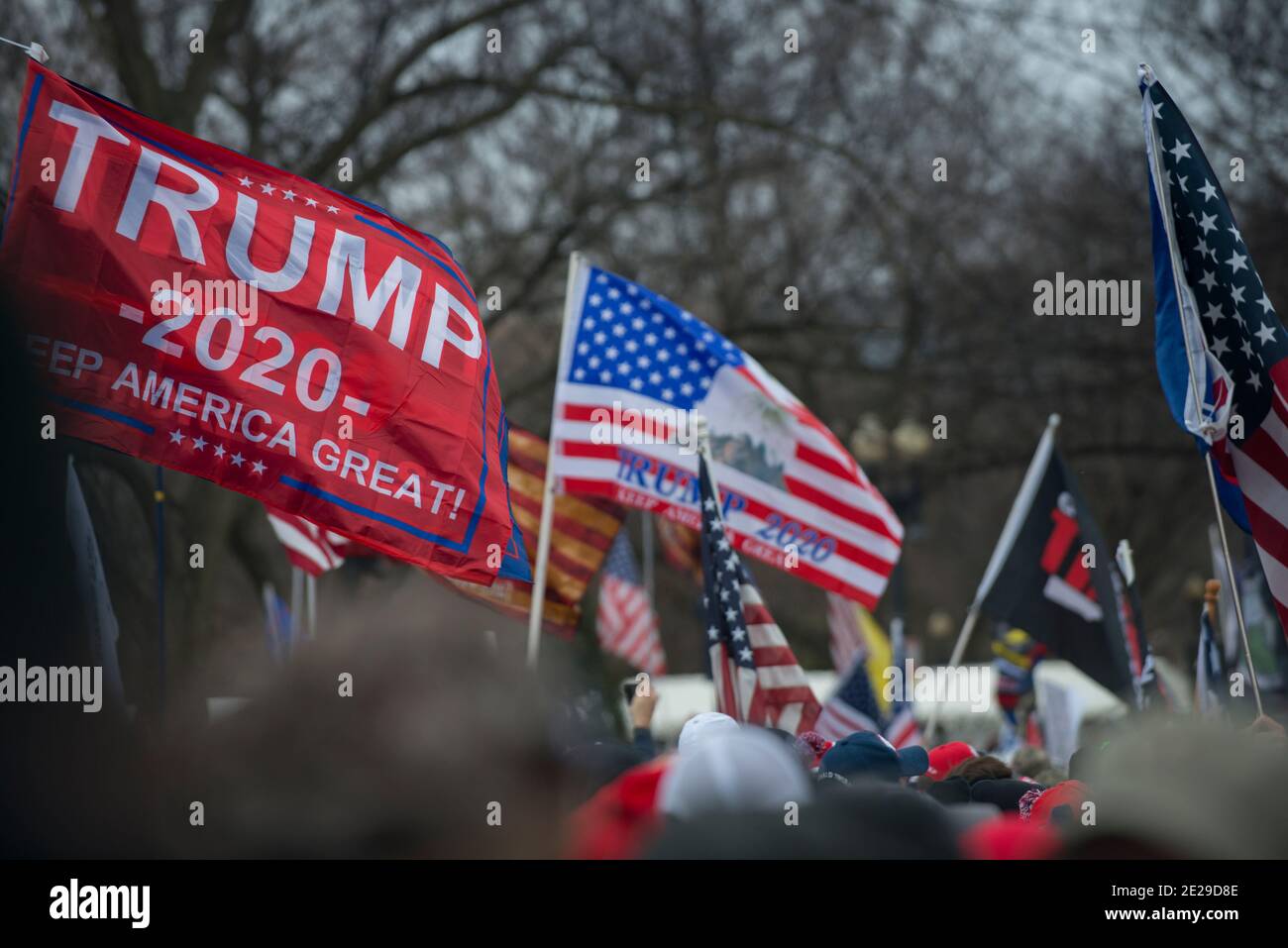 Save America Rally, moments before Capitol Protest begins. Washington ...