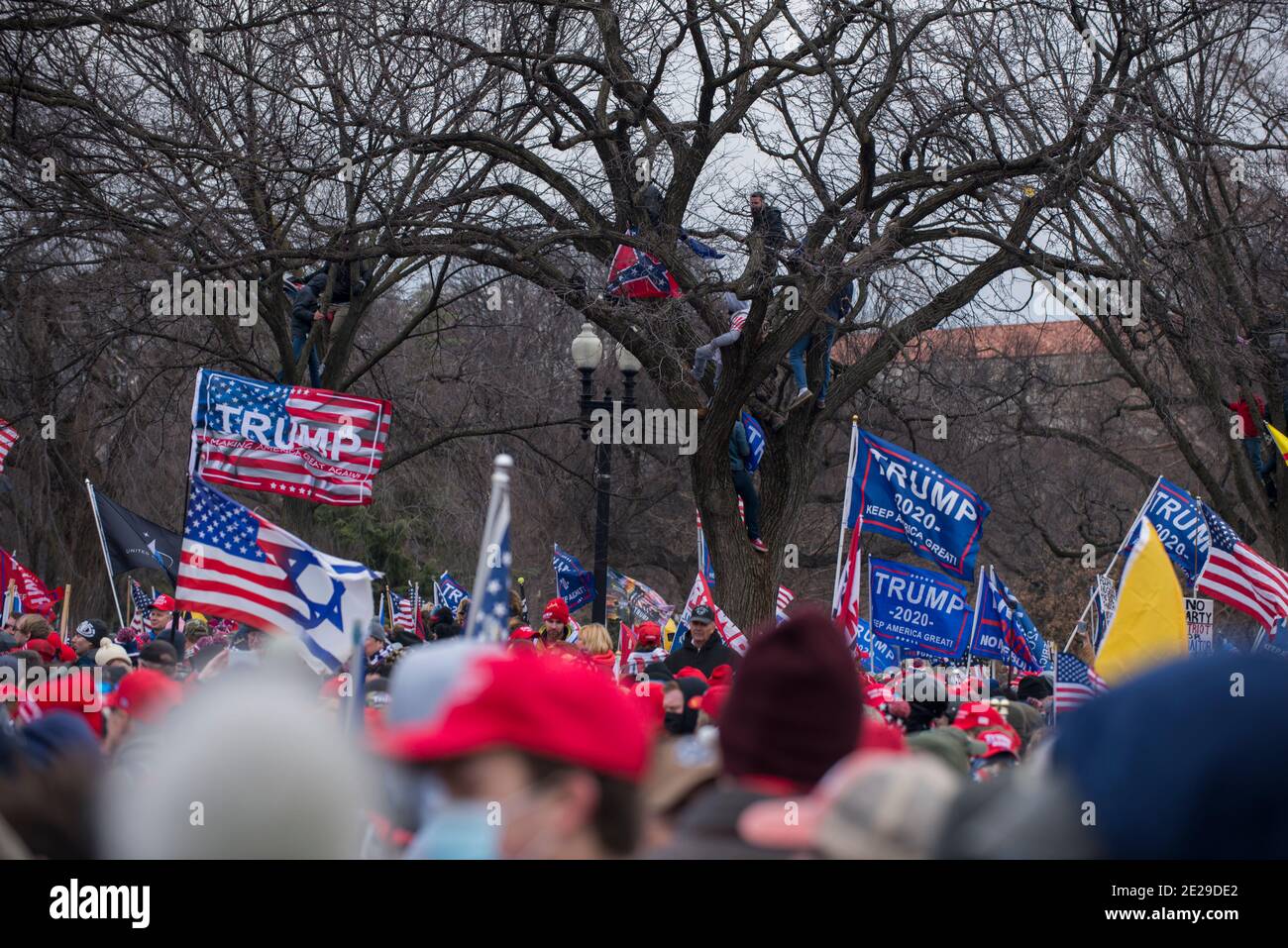 Save America Rally, moments before Capitol Protest begins. Washington ...