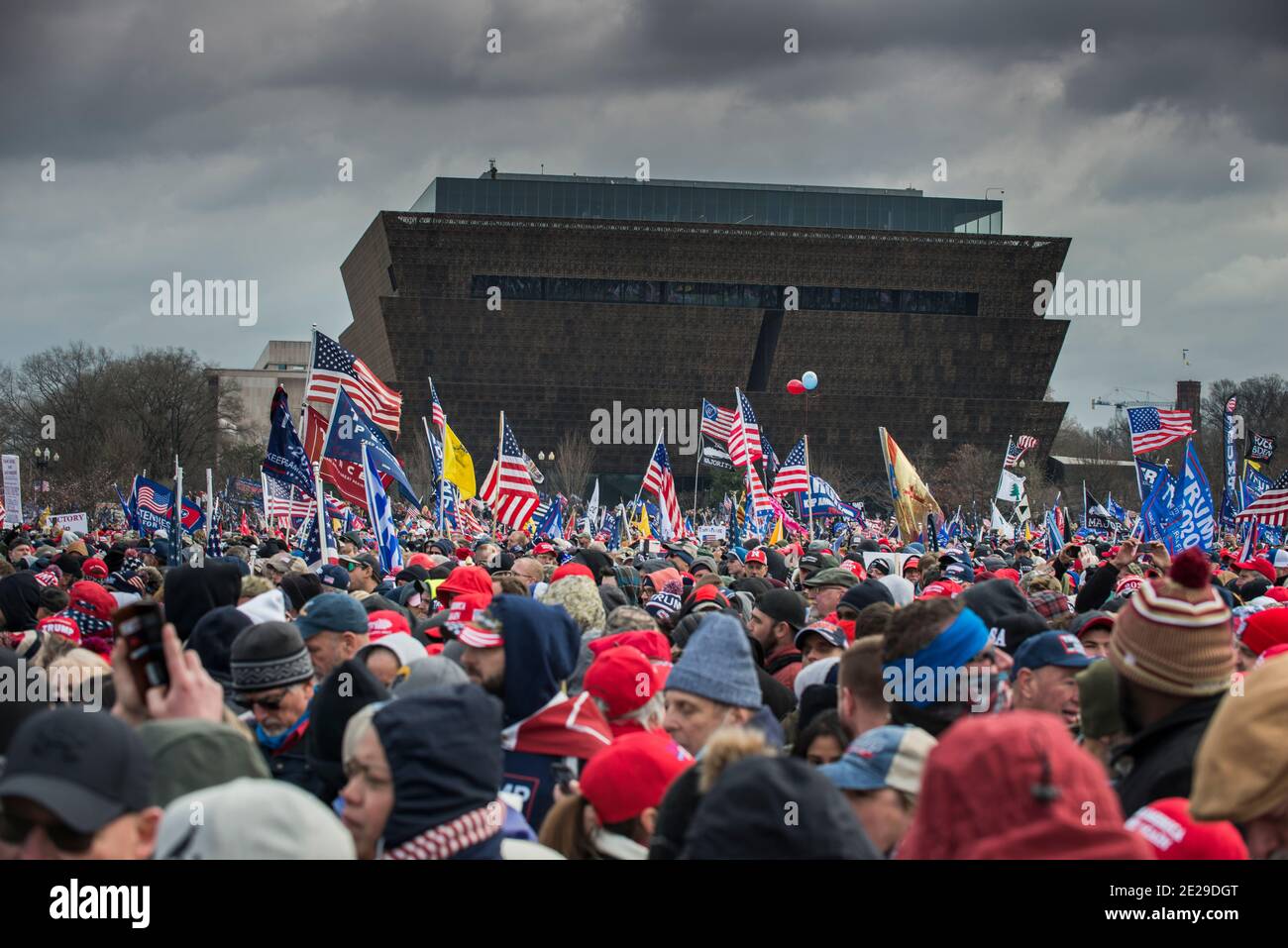 Save America Rally, moments before Capitol Protest begins. Washington ...
