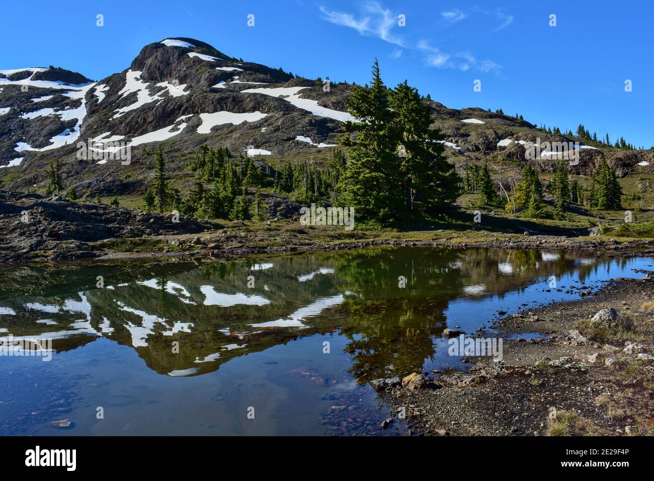 Buttle Lake, Strathcona Provincial Park, Vancouver Island Stock Photo ...