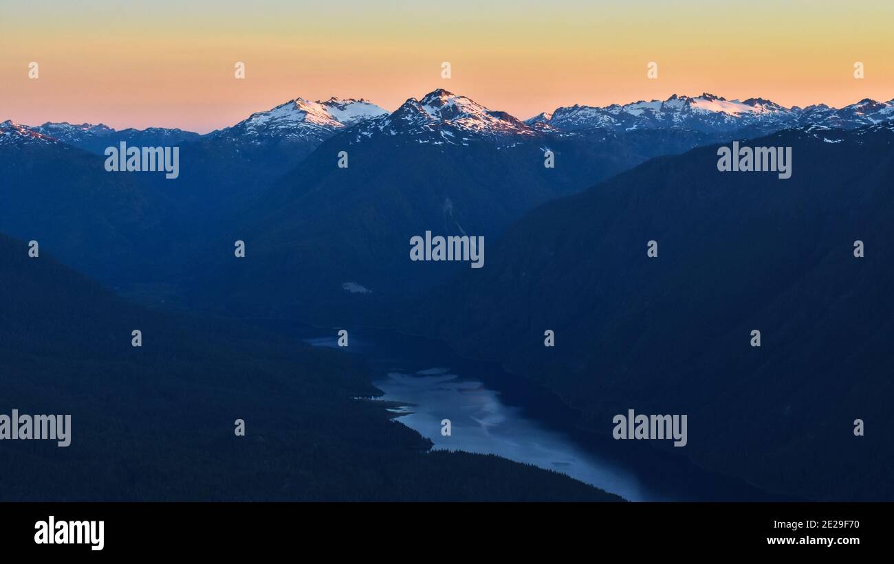 Buttle Lake, Strathcona Provincial Park, Vancouver Island Stock Photo ...