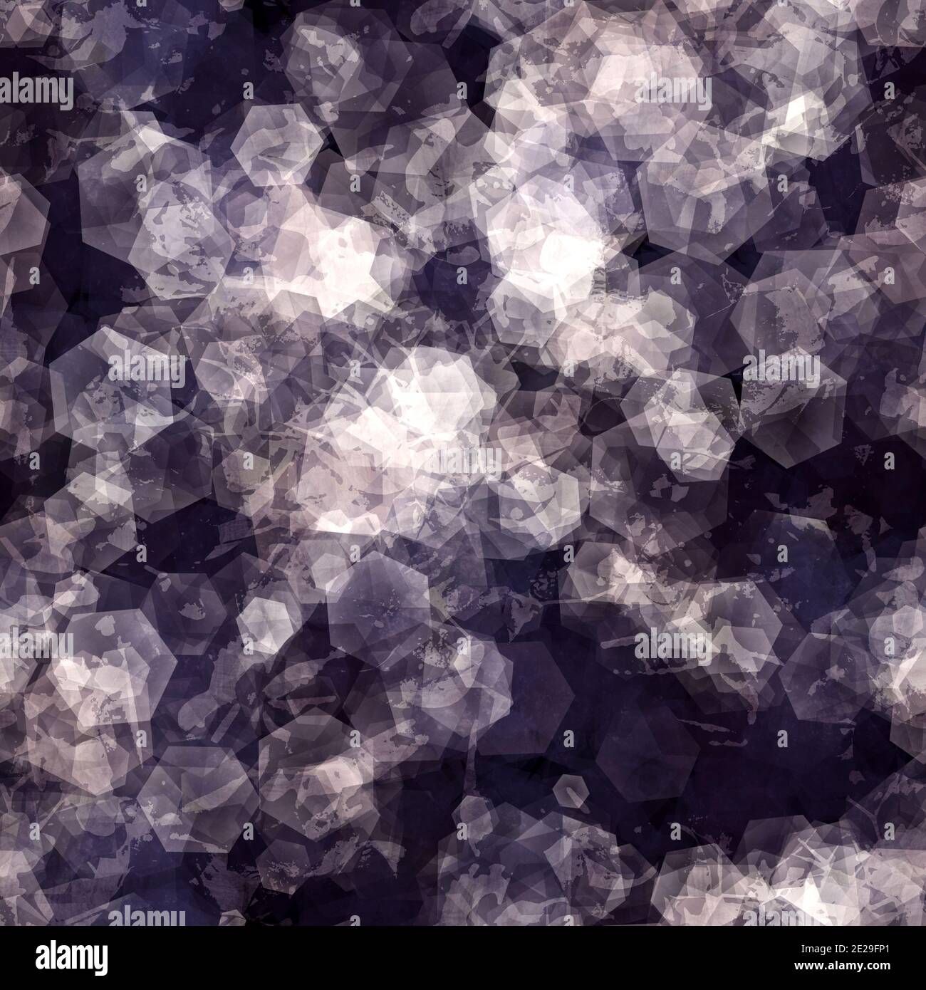 Seamless geo splattered hexagon shape pattern print Stock Photo - Alamy