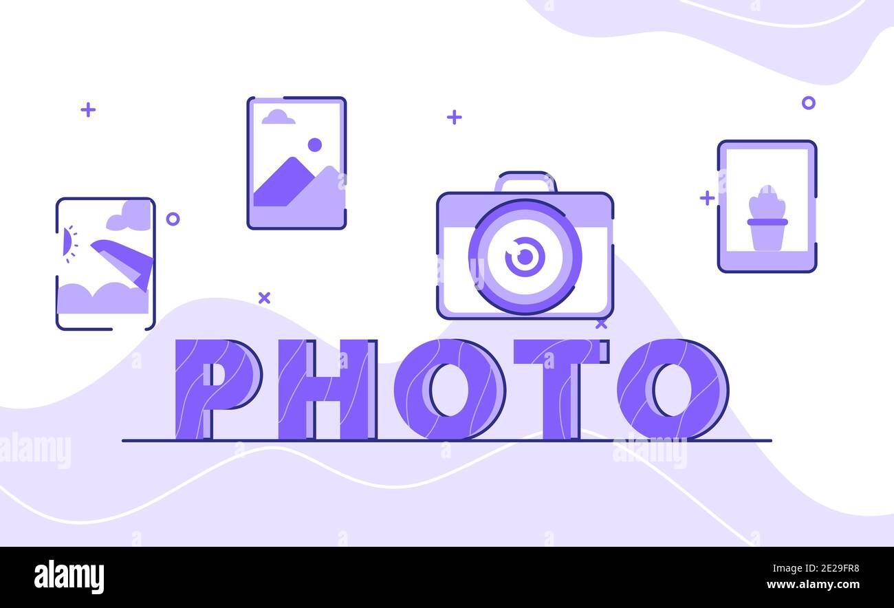 photo typography word art background of icon image picture camera with ...