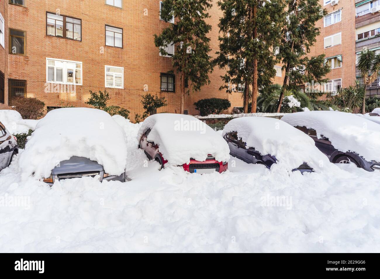 Wintery parking lot hi-res stock photography and images - Alamy