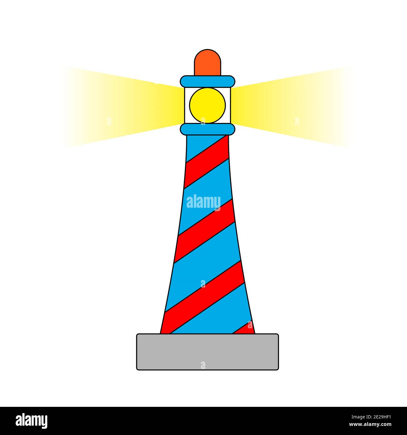 Yellow lighthouse Cut Out Stock Images & Pictures - Alamy