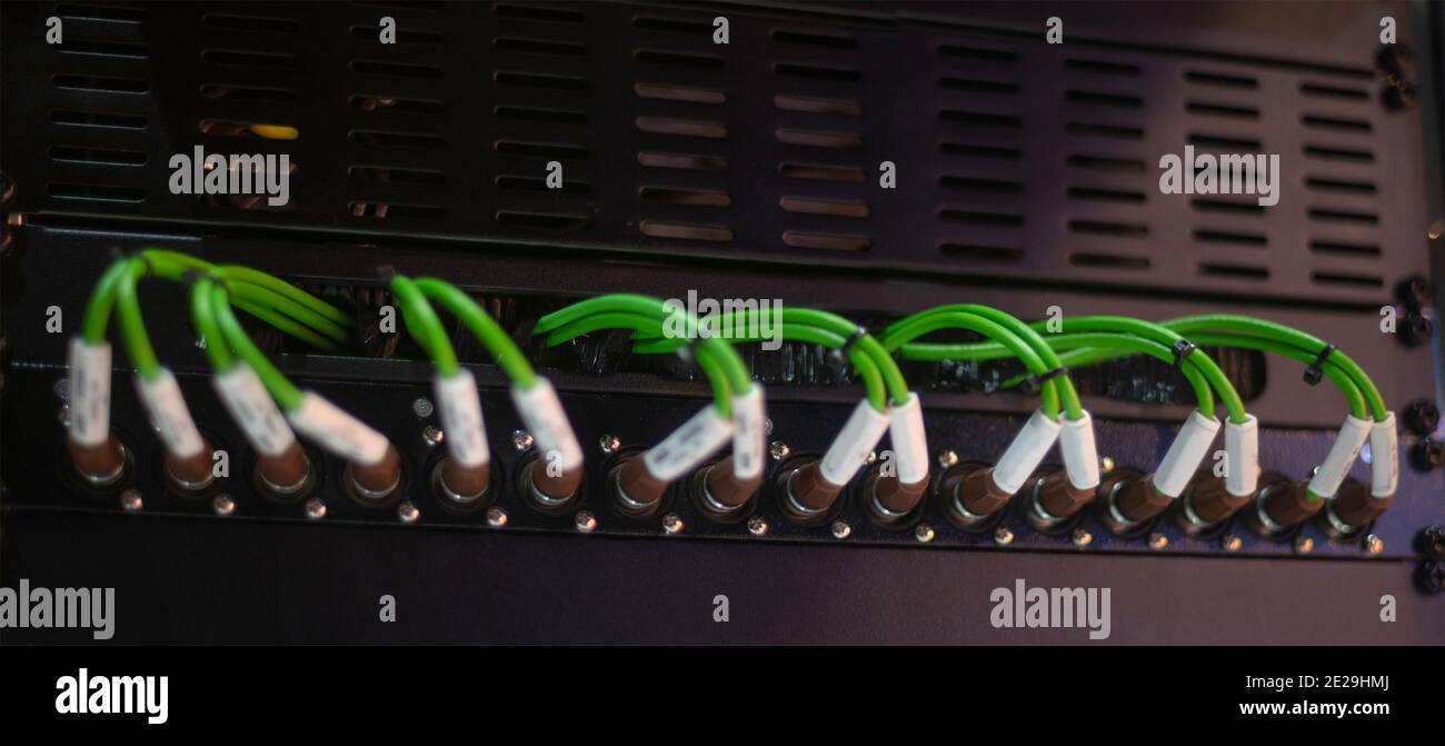 optical fiber. Transfer of information through wires Stock Photo - Alamy