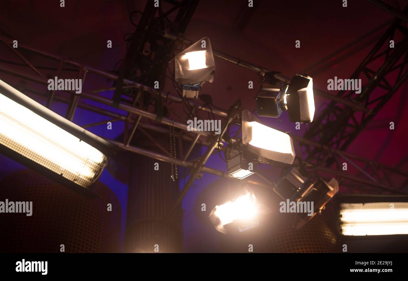 rays of light illuminate the scene at the concert Stock Photo - Alamy