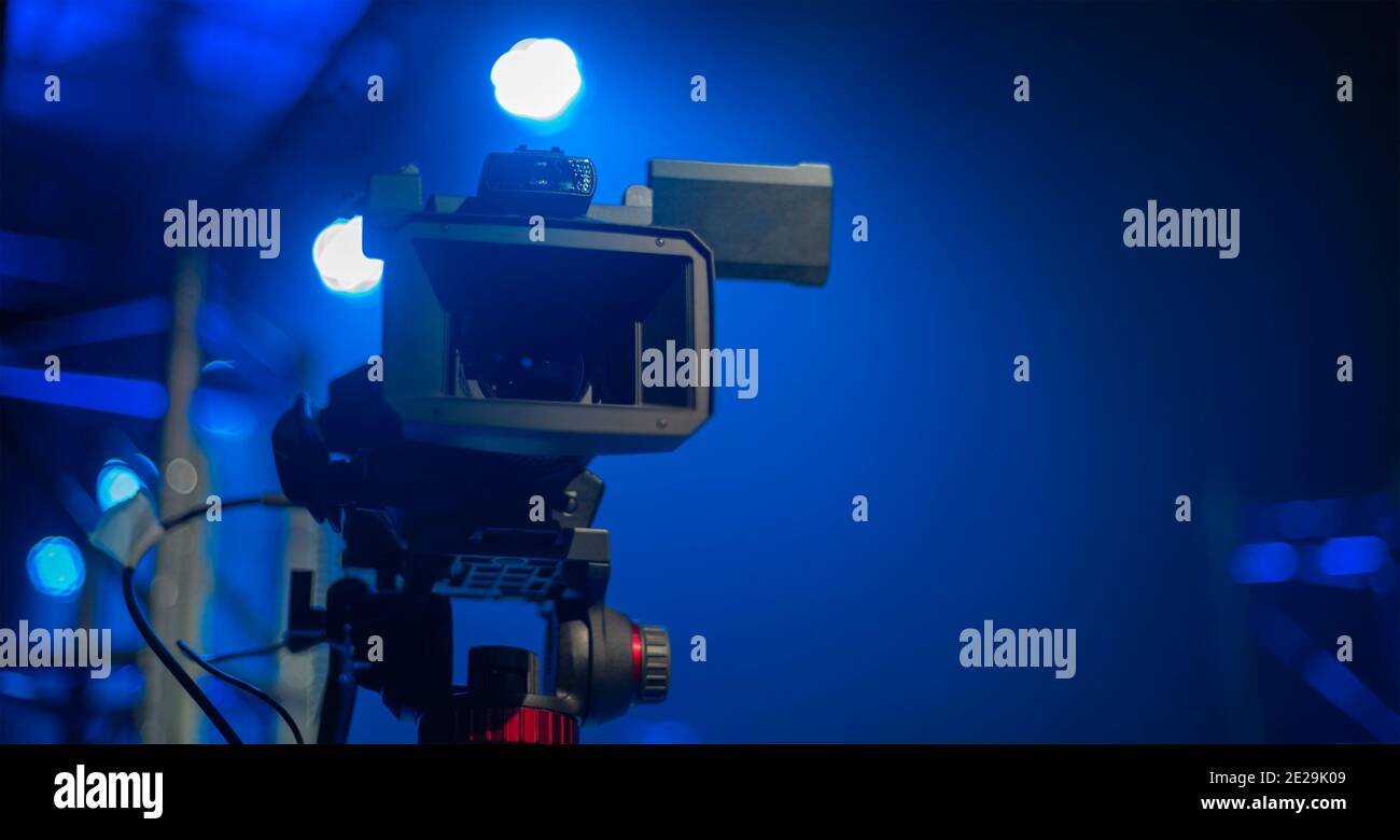 studio camera at the concert. television shooting Stock Photo - Alamy