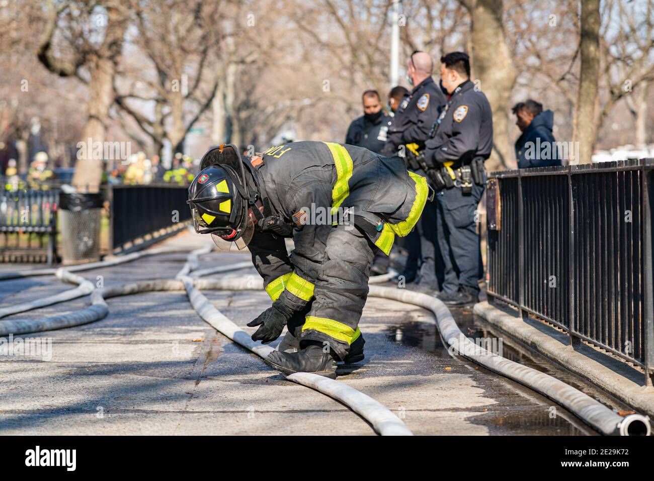 Bronx, United States. 12th Jan, 2021. New York City Fire Department ...